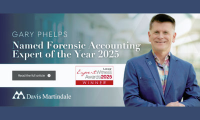 Gary Phelps named Forensic Accounting Expert of the Year 2025